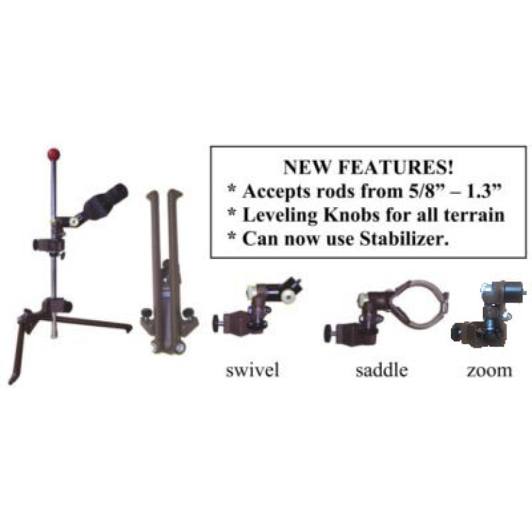 Freeland’s Universal Bipod Scope Stand 5/8″ Rod - Freeland's Sports LLC