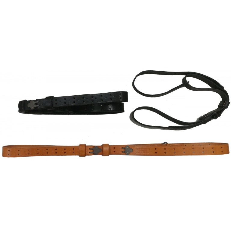 Shields 1.25″ Leather Military Sling 56″ - Freeland's Sports LLC