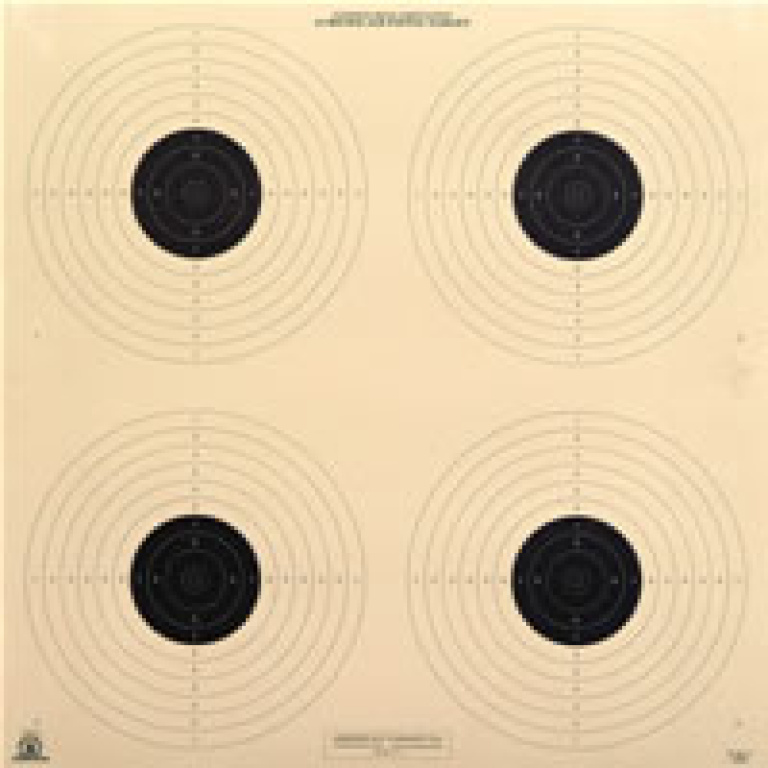 Target B 40/4 10 Meter (33 Ft.) Air Pistol 4 Bullseye Official NRA ...