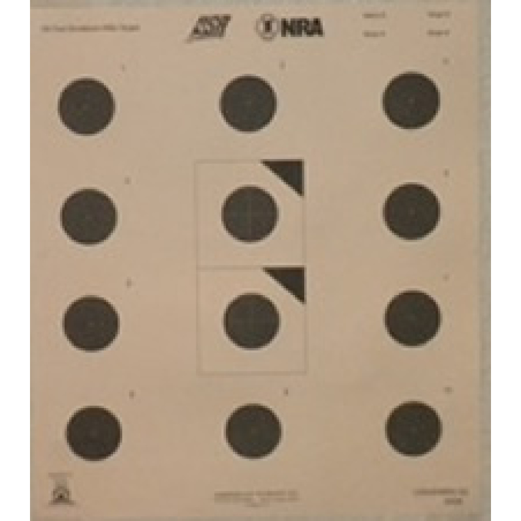 Target USA Shooting 50 Foot Reduction of 50 Meter SmallBore Twelve ...