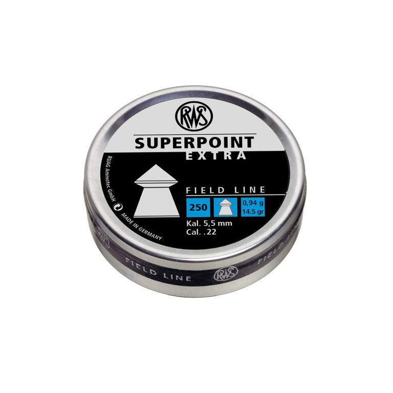 RWS 22 cal 14.5 gr The SuperPoint pellet Tin 250 - Freeland's Sports LLC