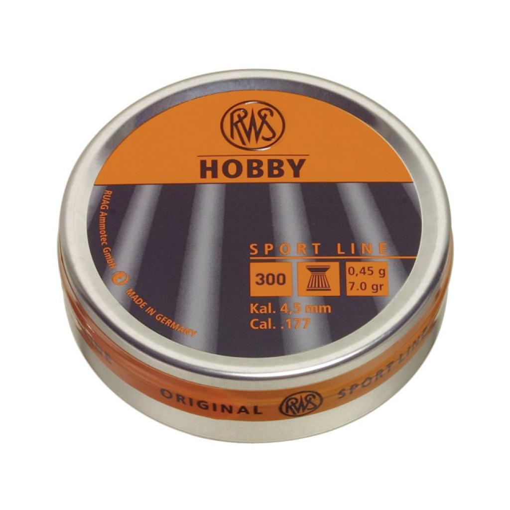 RWS .177 cal Hobby Pellets 4.50 Tin 300 - Freeland's Sports LLC