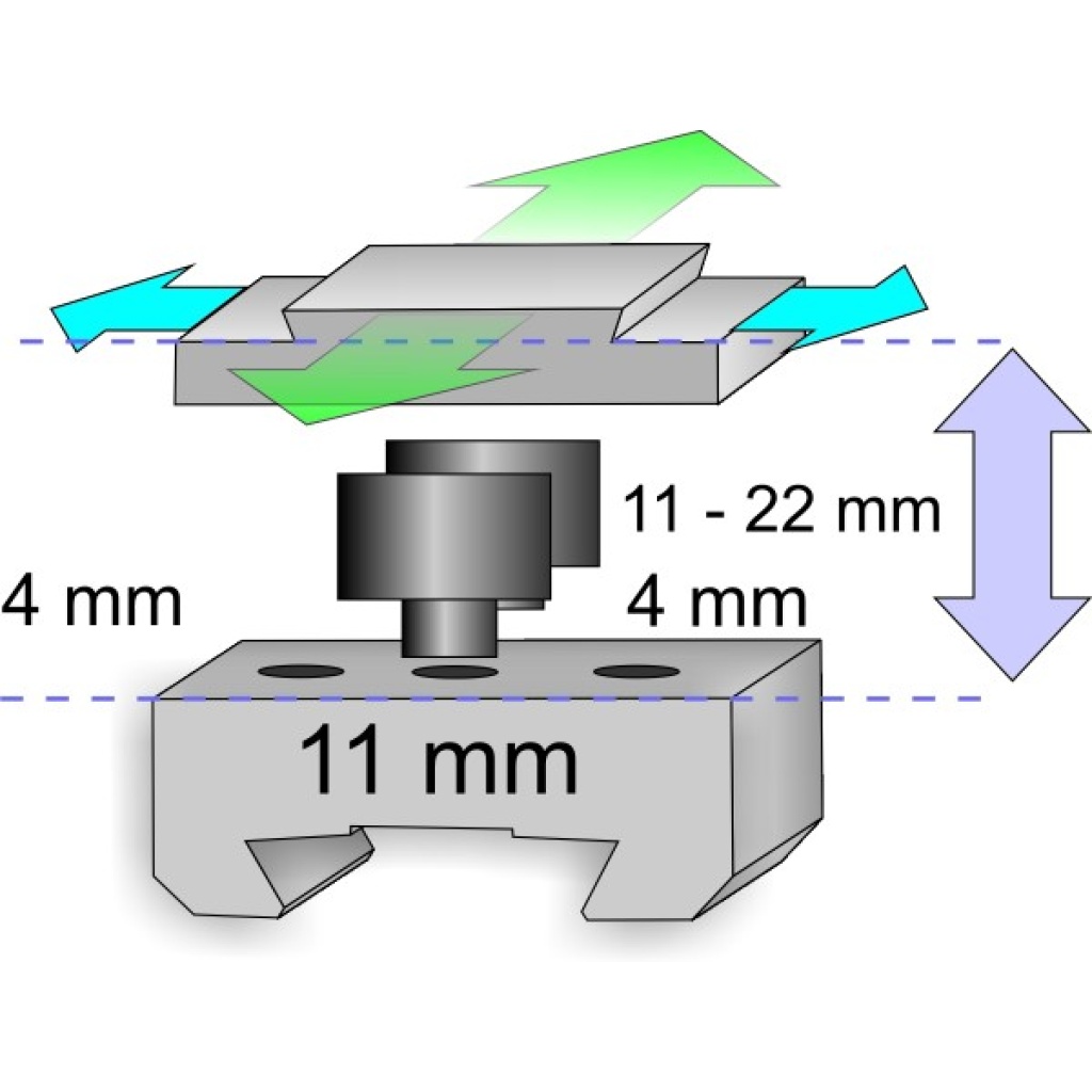 6916 Anschutz Adjustable Sight Riser Block Set - Freeland's Sports LLC