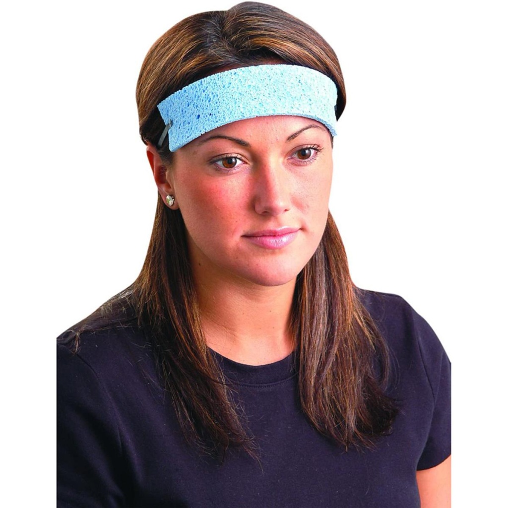 Sponge Sweatband Blue 10 pack - Freeland's Sports LLC